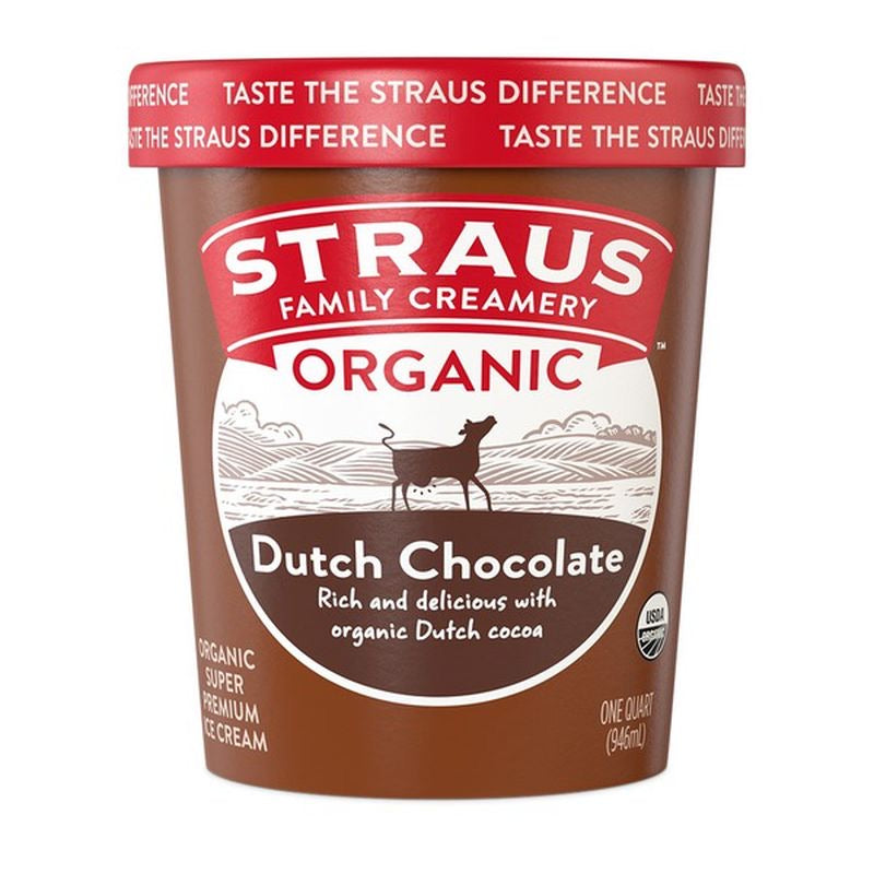 Straus Organic Dutch Chocolate Ice Cream – Kansas Food Market
